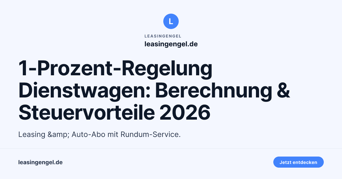 1 Prozent Regelung Gebrauchtwagen
