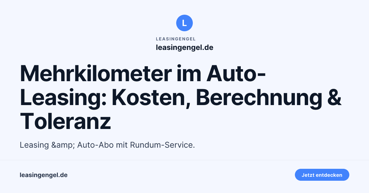 Berechnung Leasing Auto