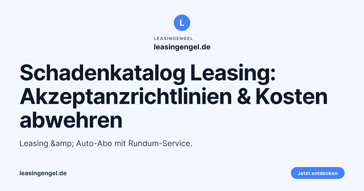 Erstaunlich Schadenkatalog Vw Leasing Ebenbild